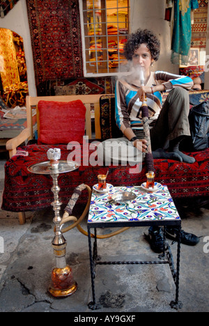 TURKISH WOMAN SMOKING NARGILE Stock Photo - Alamy