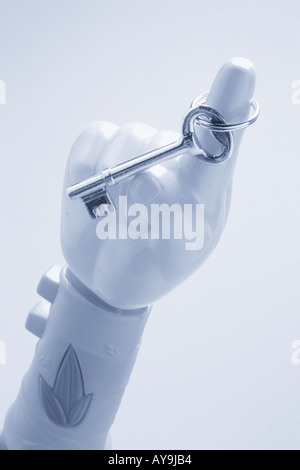 Toy Hand and Key Stock Photo - Alamy
