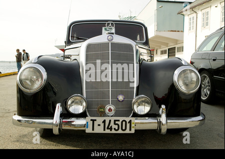Mercedes, Benz, front, grill, Vintage, car, auto, automobile Stock ...