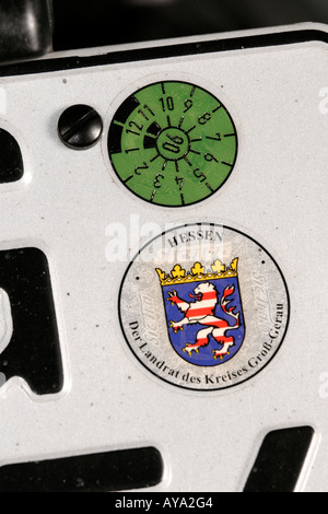 Car with number plates, TUeV plate, TUeVtuerk, Kusadasi, Kusadasi ...