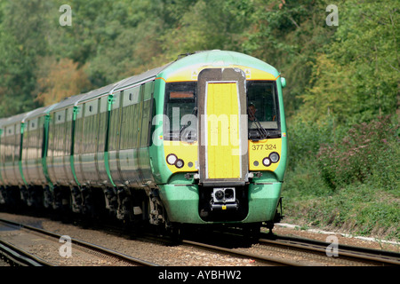 South Central Class 377 train travelling through the english ...