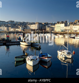 Douarnenez harbour at dawn, Brittany Stock Photo - Alamy