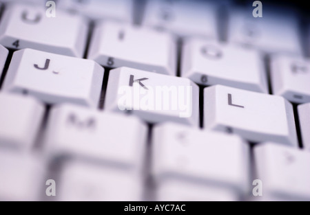 Detail of the keyboard keys of a laptop Stock Photo - Alamy