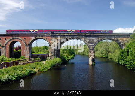 Yarm railway viaduct over the River Tees by Grainger and Bourne Stock ...