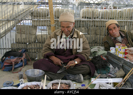 leh market, street market of leh ladakh Stock Photo - Alamy
