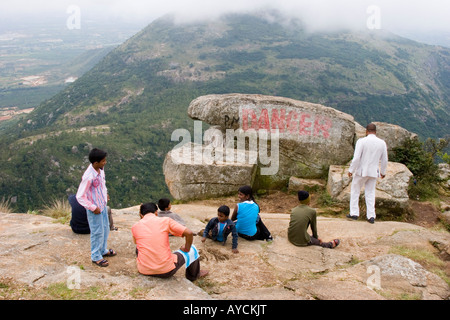 View from the Tipu Drop where Tipu Sultan would execute his prisoners ...