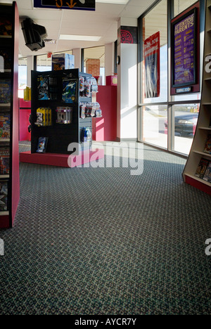 A Movie Gallery video rental store advertises a going out of business ...