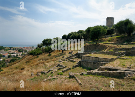Velia Italy Archaeological remains of the ancient town of Elia Stock ...