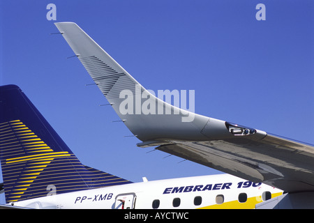 Embraer ERJ-190 winglet Stock Photo - Alamy