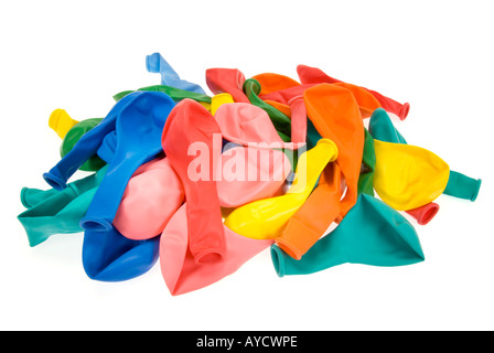 colored balloon non inflate noninflate rubber deflate deflated air play ...