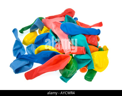 colored balloon non inflate noninflate rubber deflate deflated air play ...