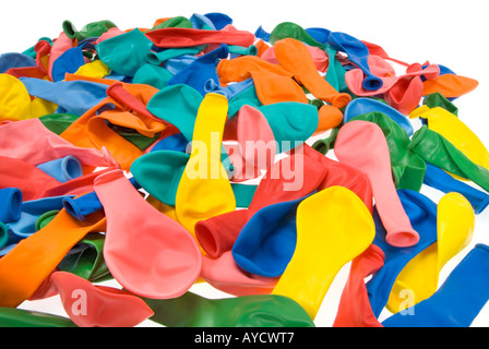 colored balloon non inflate noninflate rubber deflate deflated air play ...