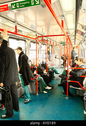 DLR carriage interior London United Kingdom Stock Photo - Alamy