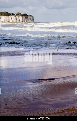 White cliffs at Stone Bay , Broadstairs , Kent , England . Europe Stock ...
