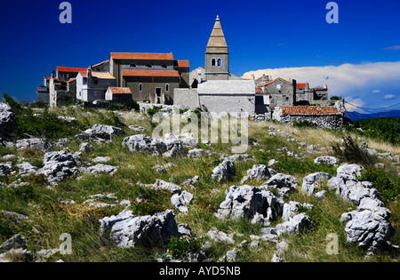 Remote village of Lubenice on Cres island, Croatia Stock Photo - Alamy