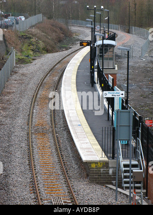 Train Ebbw Vale Parkway Train Station Stock Photo - Alamy
