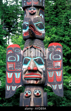 "Raven stealing the sun" totem pole in Ketchikan honors the Tongass ...