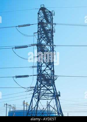 High tension power lines at Newington Station Newington New Hampshire ...