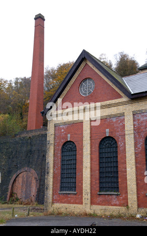 Navigation Colliery dating from 1907 derelict in the village of Crumlin ...