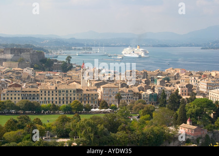 Corfu Harbour, Corfu Town, Corfu, Oct 2005 Stock Photo - Alamy