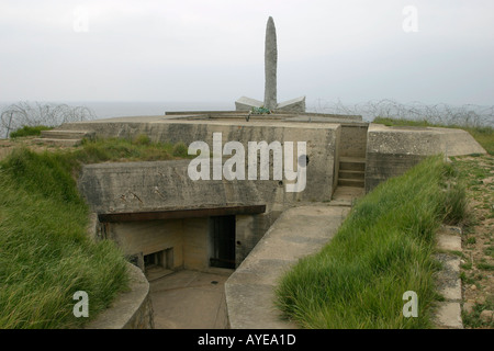 German pillbox at Pointe du Hoc now also a viewing platform for ...