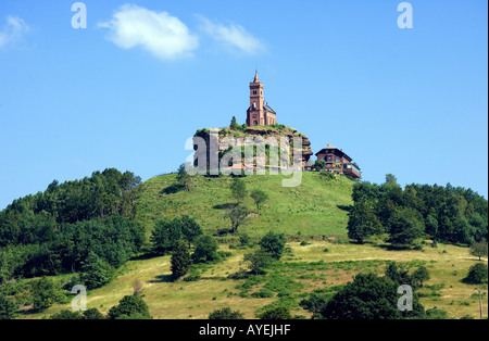 Chapel on the Rock of Dabo, France Stock Photo - Alamy