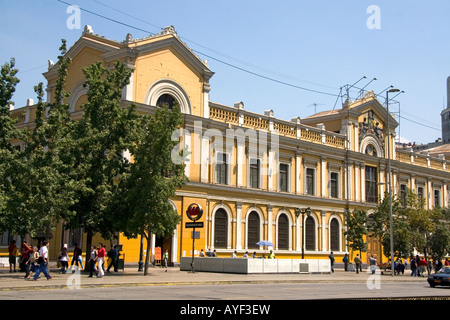 University of Chile (Universidad de Chile) and Metro sign, Santiago ...