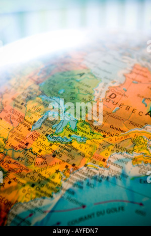 Map of Quebec Stock Photo - Alamy
