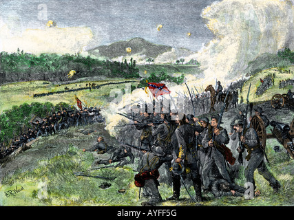 The Battle of Resaca, Georgia USA Civil War - Vintage Illustration ...