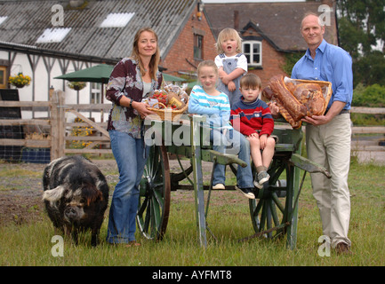 ROB AND FIONA CUNNINGHAM OF MAYNARDS FARM BACON SHROPSHIRE UK WITH ...