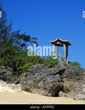 Small shrine overlooking the ocean in Okinawa, Japan Stock Photo - Alamy