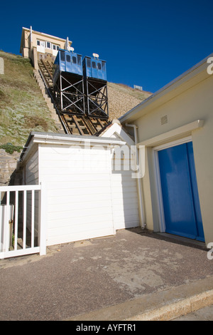 "The cliff lift at Fisherman's Walk Southbourne Dorset offers a ...