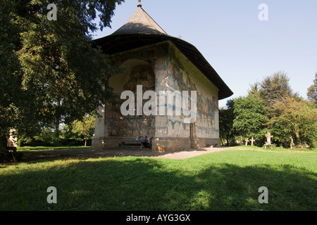 Arbore Painted Church Stock Photo - Alamy