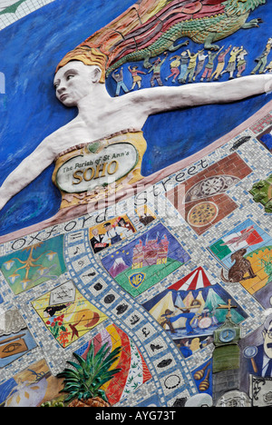 UK London Soho Broadwick Street street map wall mural Stock Photo - Alamy