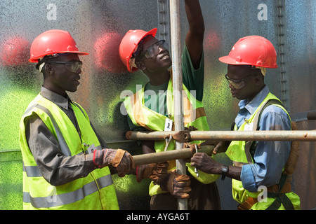 scaffolding work for water tank Stock Photo - Alamy