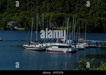 Mauricie Region Grande Piles Village Marina Quebec Canada Stock Photo ...