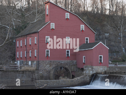 Clinton Mill, New Jersey in the winter snow Stock Photo - Alamy