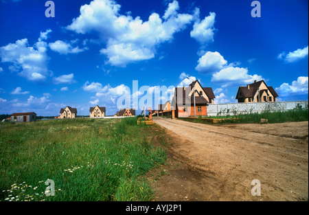 Russian country homes dachas on the outskirts of Moscow Russia Stock ...