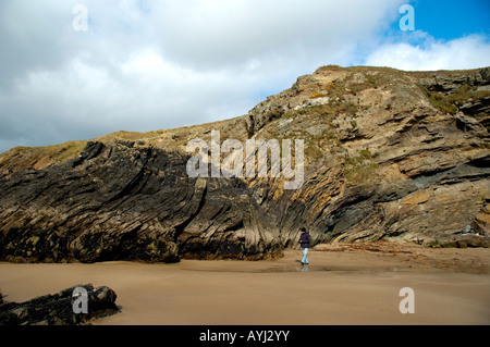 Beach at Goat Island Ardmore Co Waterford Ireland Stock Photo - Alamy