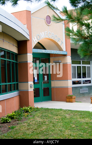 Entrance to Homecroft Elementary School. St Paul Minnesota USA Stock ...
