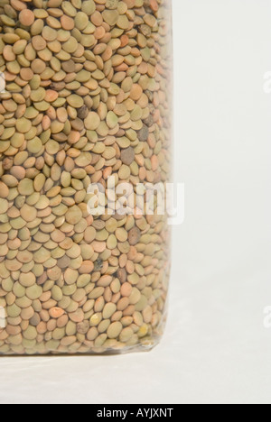 Transparent packet of lentils Stock Photo - Alamy