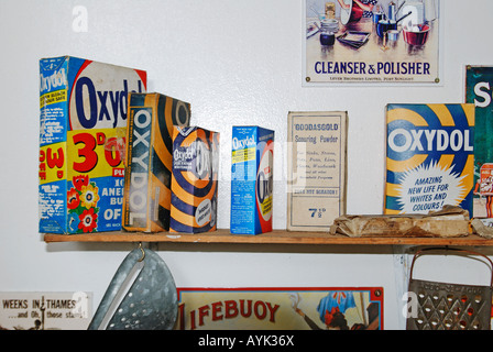 Old boxes of soap washing powders Stock Photo - Alamy