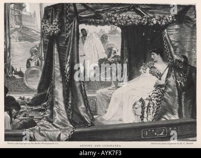 Cleopatra Vii In Barge Stock Photo - Alamy