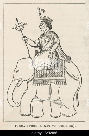 Hindu God Indra Stock Photo - Alamy