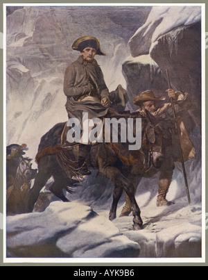 Napoleon Crossing the Alps or Napoleon at the Saint-Bernard Pass by ...