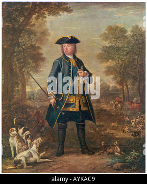 ROBERT WALPOLE (1676-1745) British statesman in 1740 cartoon showing ...