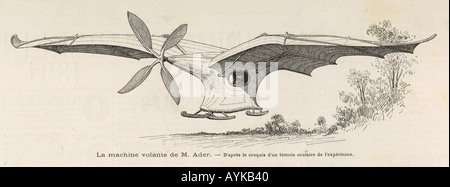 Ader's 'Eole' 1891 Stock Photo - Alamy