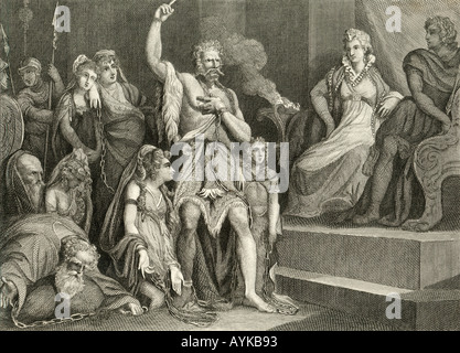 CAPTIVITY OF CARACTACUS Stock Photo - Alamy