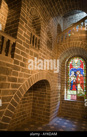 The crypt inside Santuario Las Lajas, near Ipiales, Southern Colombia ...