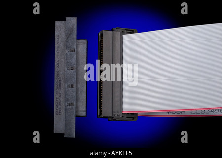 SCSI 3 internal ribbon cable adaptor Stock Photo - Alamy